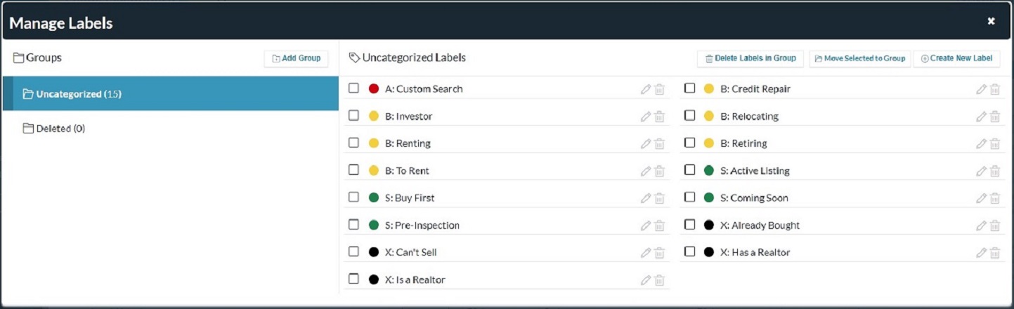 Managing and Using Labels