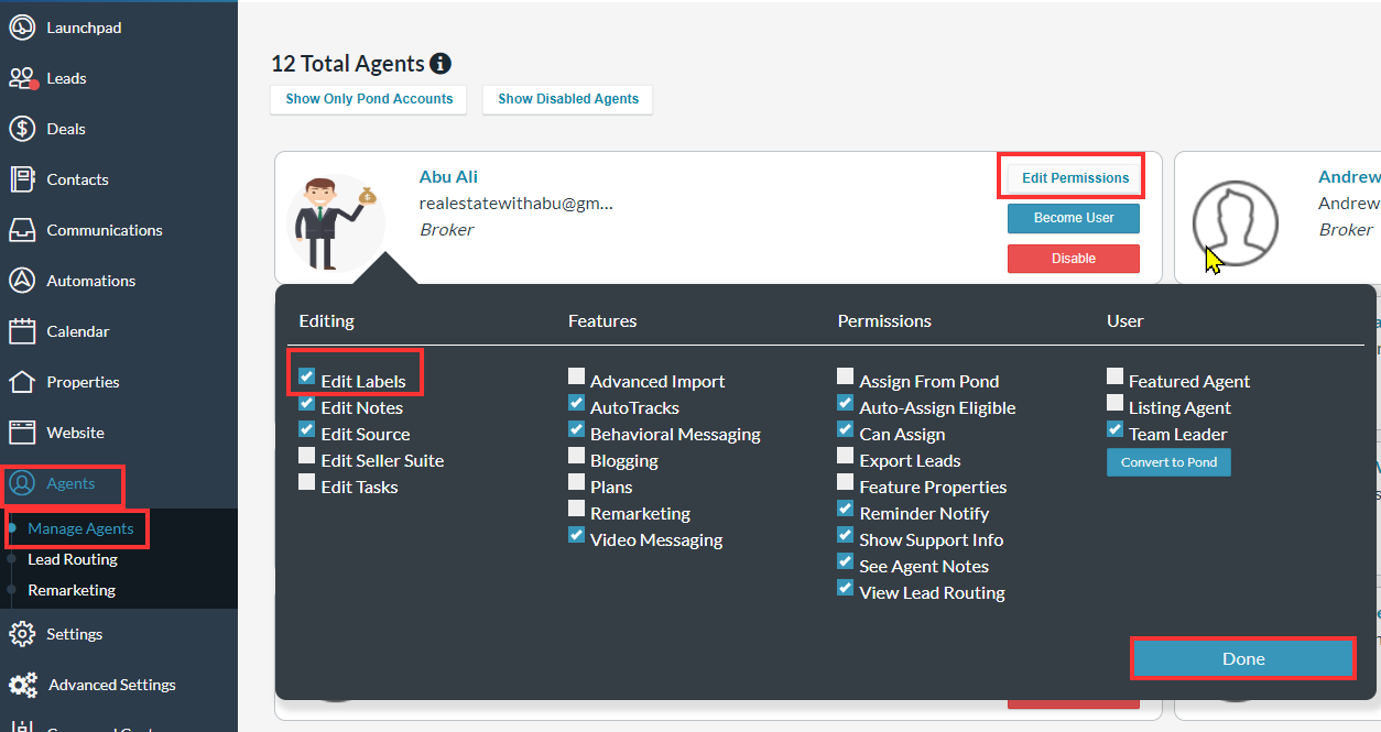 Managing and Using Labels