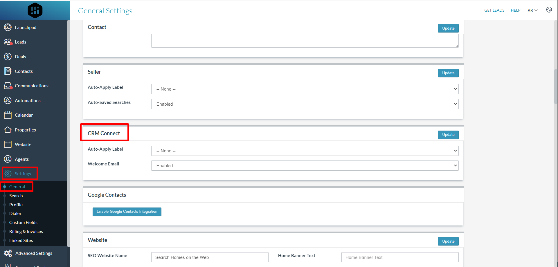 CRM Connect Integration