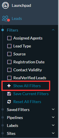 RealVerified Lead Filters and How to Use Them