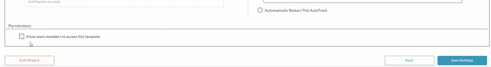 AutoTrack Permissions