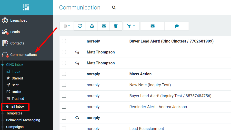 Compose a Gmail Message through CINC