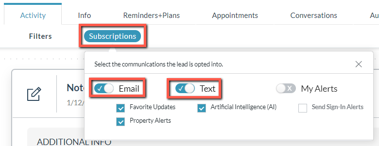 Unsubscribe and Resubscribe Leads