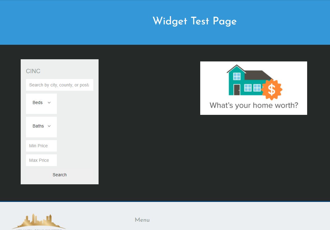 Adding CINC Widgets to Existing Websites