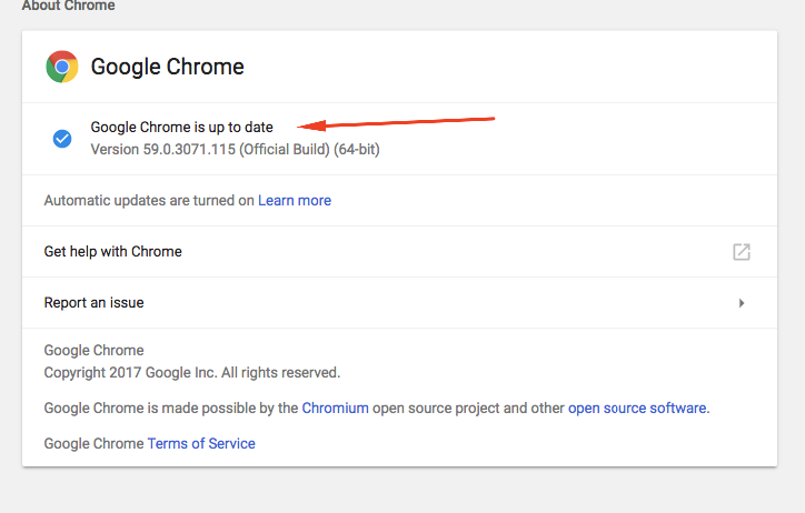Troubleshooting - Google Chrome