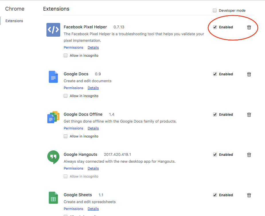 Troubleshooting - Google Chrome