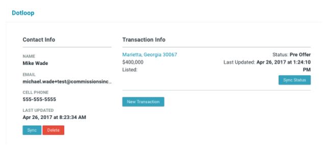 Dotloop Integration Setup
