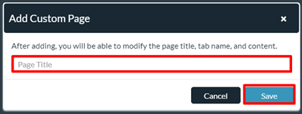 How to Add Custom Pages and Custom Sections to Your CINC Site (Page Editor)