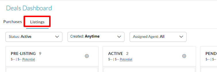 The Deals Dashboard