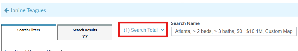 Creating and Editing Saved Searches